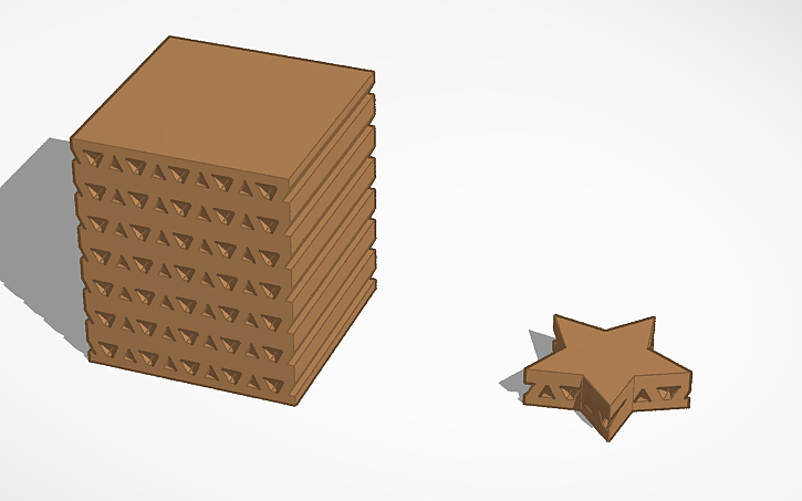 3D design Cardboard Texture - Tinkercad