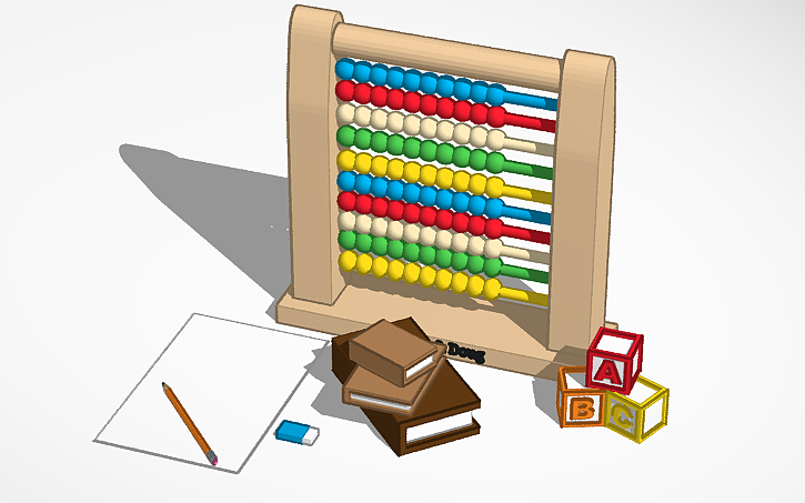 3D design Abacus - Tinkercad