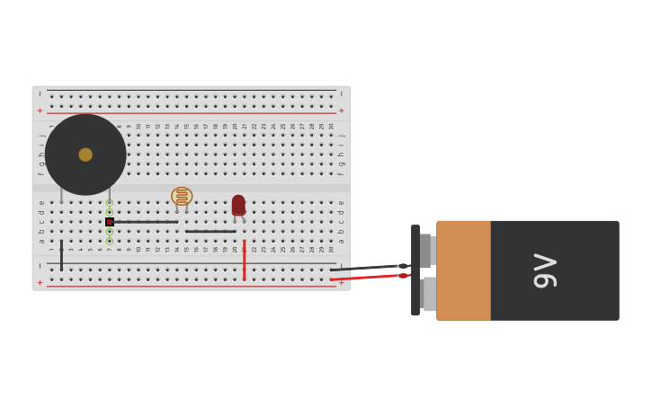 Circuit design Photoresistor-LED - Tinkercad