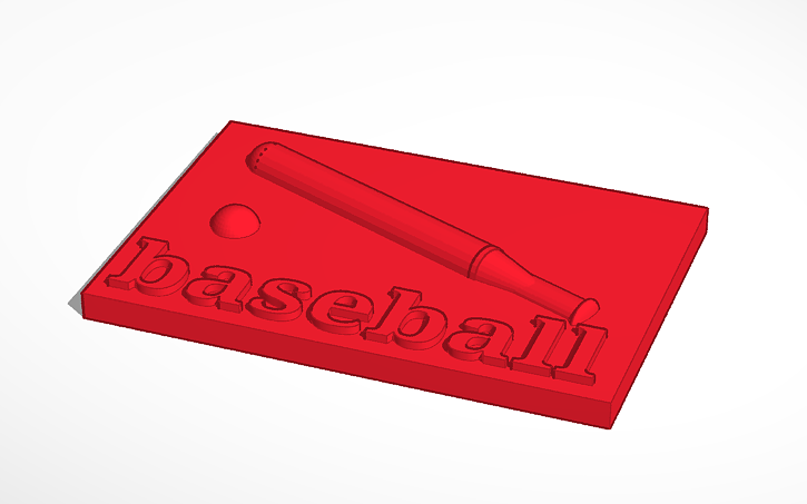 3D design Baseball - Tinkercad