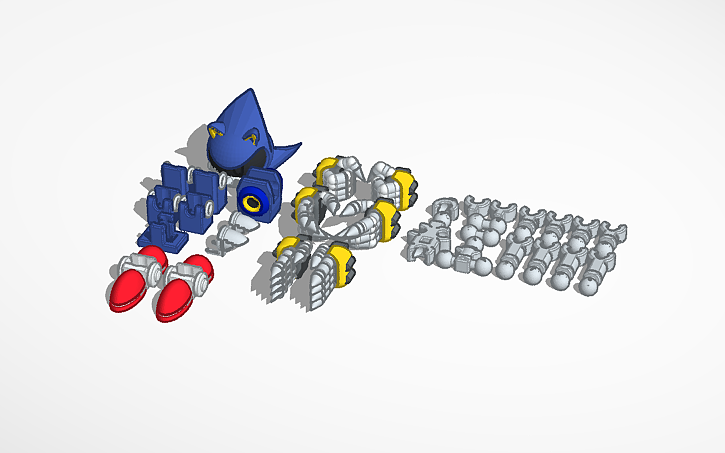 3D design Mini 13 Metal Sonic - Tinkercad