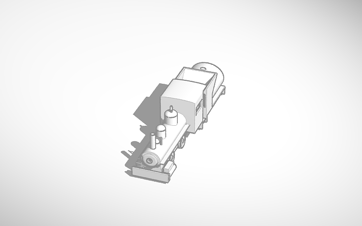 3D design NG 0-4-0 + Vanderbilt Tender - Tinkercad