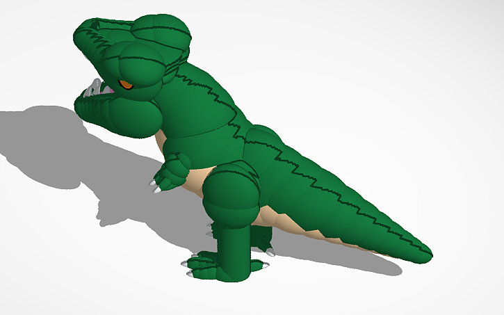 3D design "C" Rex (My new OC) - Tinkercad