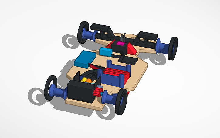 3D design Car Cad Model - Tinkercad