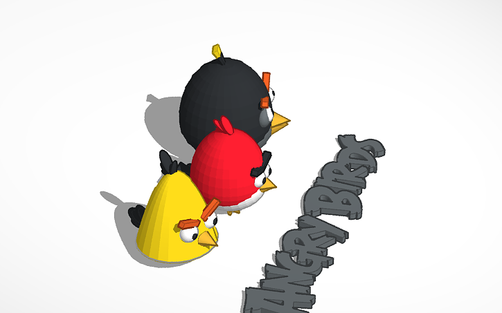 3D design Angry Birds - Tinkercad