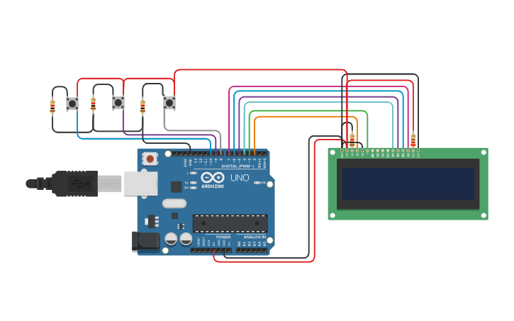 Circuit design Arduino Clock - Tinkercad
