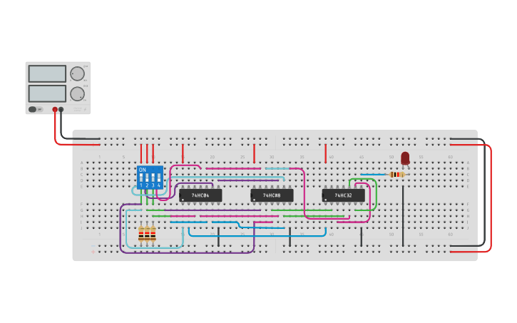 Circuit Design Boolean Tinkercad