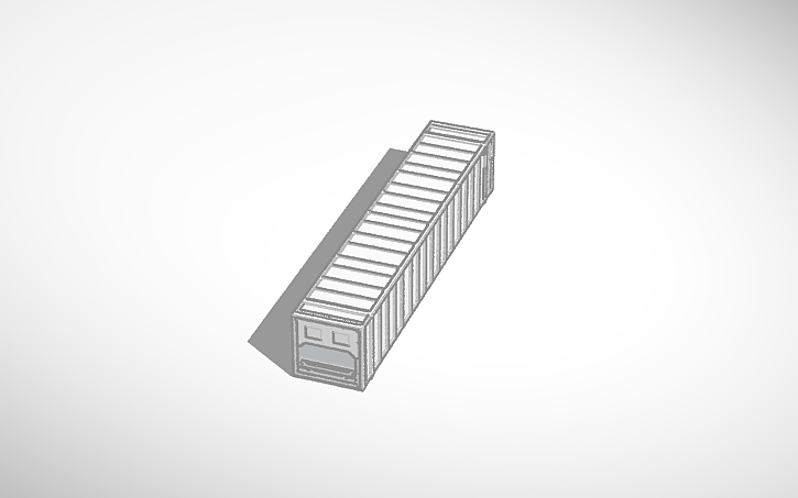 3D design N Scale - Container Reefer & Dry van 45 ft 2 - Tinkercad