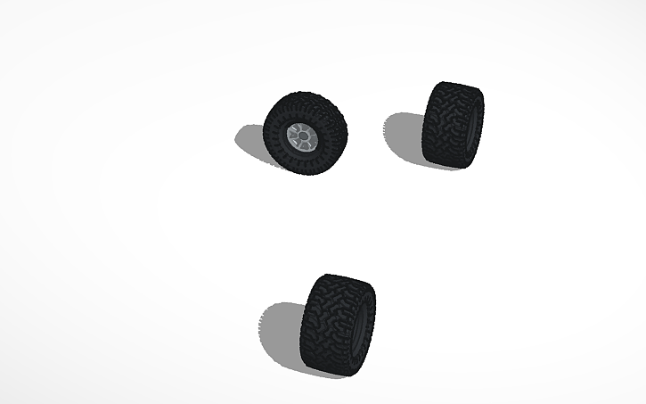3D design Ford Bubba Tires - Tinkercad