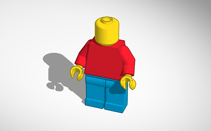 3D design lego man - Tinkercad