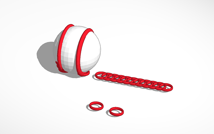 3D design Baseball - Tinkercad