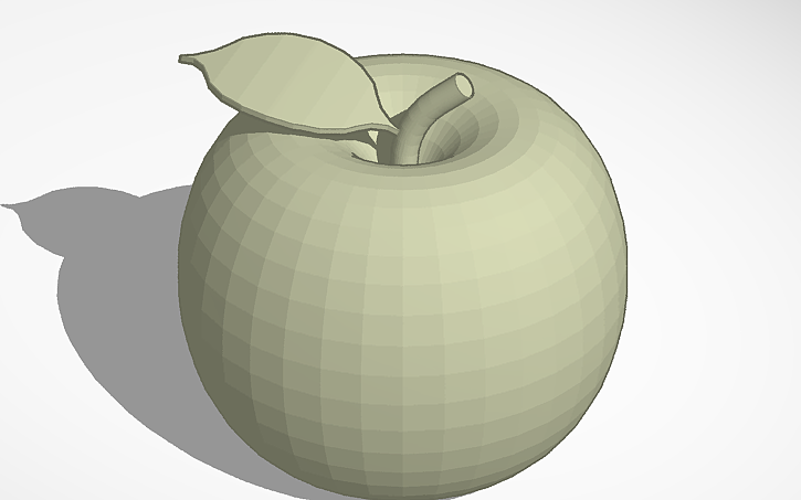 3D design apple - Tinkercad