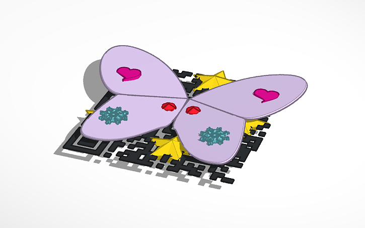 3D design Butterfly - Tinkercad