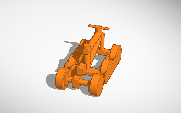 3D design Ott track bike frame - Tinkercad