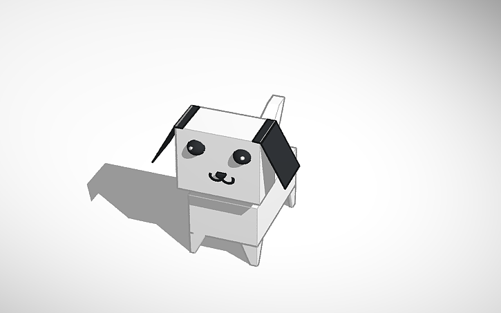 3D design perro - Tinkercad