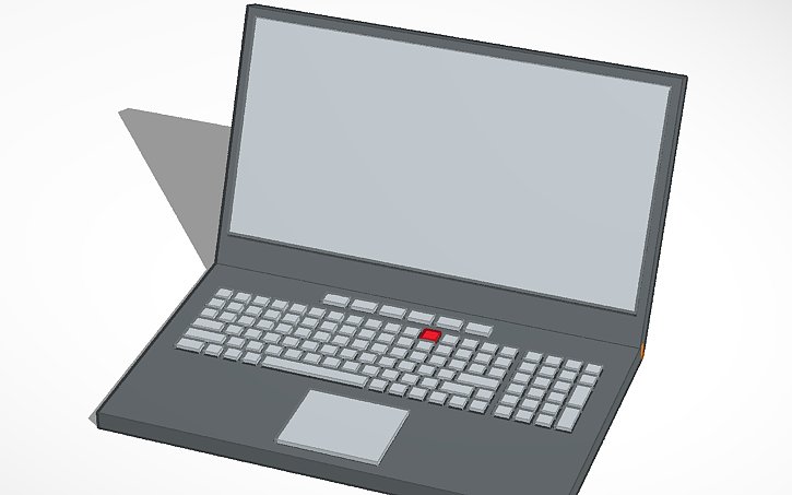 3D design Projeto Notebook - Tinkercad