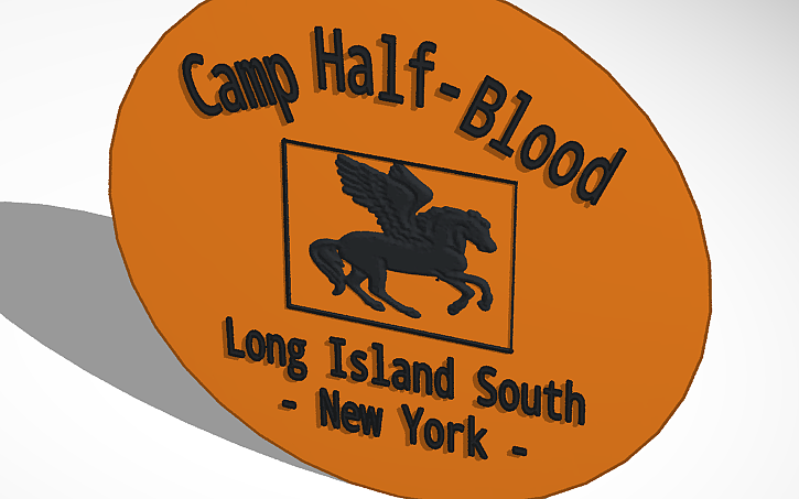 3D design Camp Half-Blood Symbol - Tinkercad