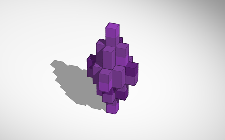 3D design example of voxel modeling - Tinkercad
