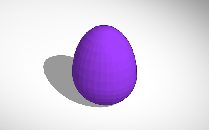 3D design Easter egg - Tinkercad