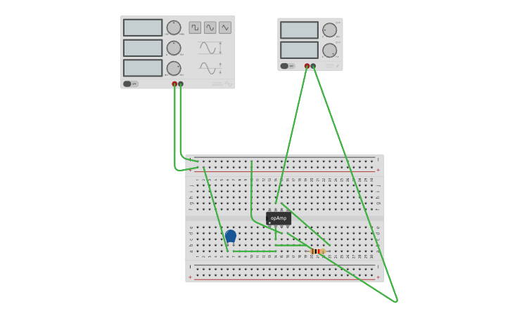 Circuit design percobaan 1 modul 9 - Tinkercad