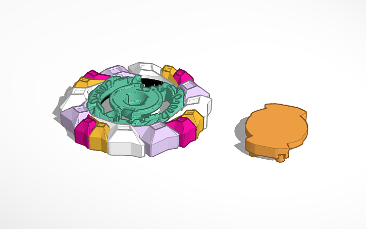 3D design Copy of beyblade Burst DB template - Tinkercad