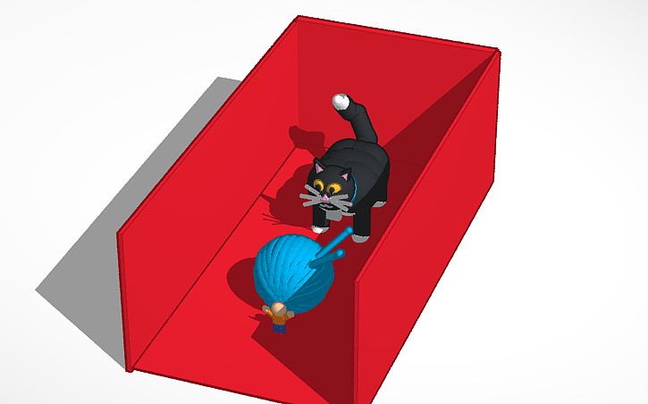 3D design cat tail - Tinkercad