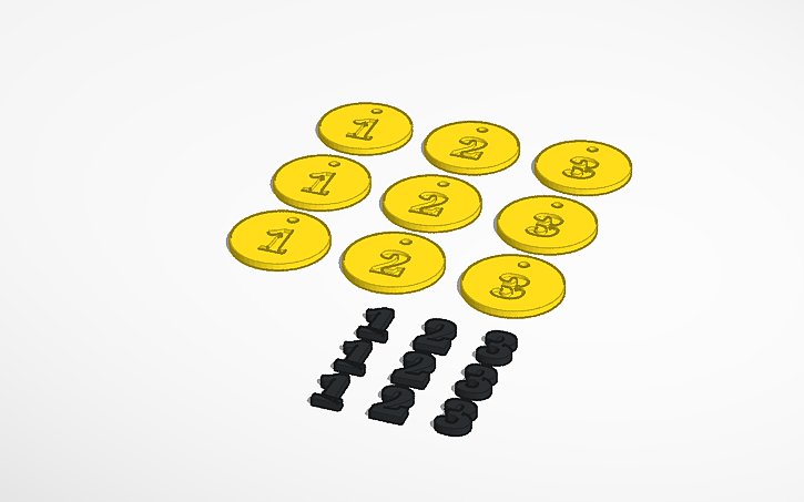 3D design medals - Tinkercad