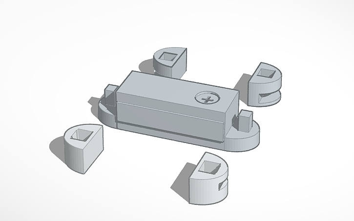 3D design Panic Button - Tinkercad