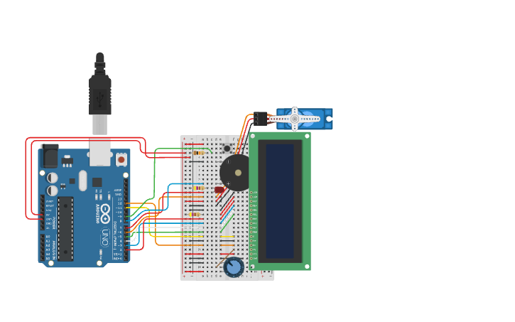 Circuit design Copy of Automatic Pill Dispenser - Tinkercad