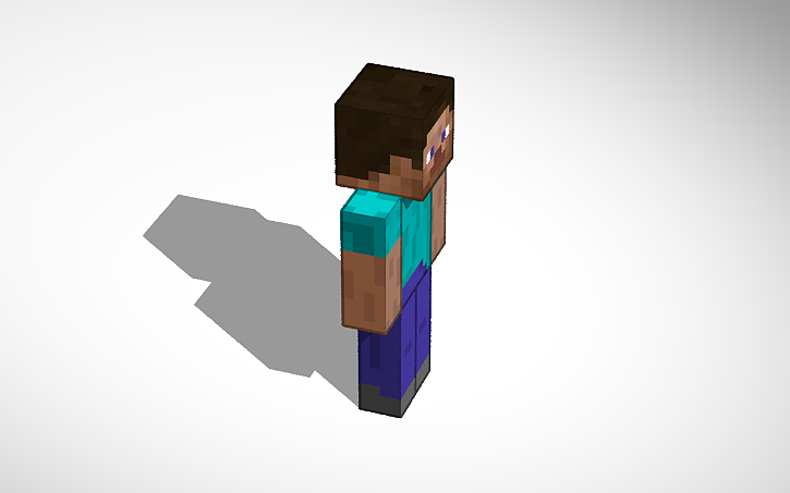 3D design Minecraft Steve - Tinkercad