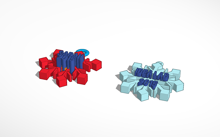3D design Snowflake - Tinkercad