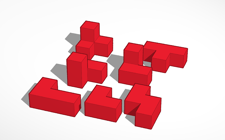 3D design Cube Puzzle - Tinkercad