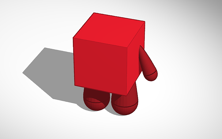 3D design Numberblock 1 - Tinkercad