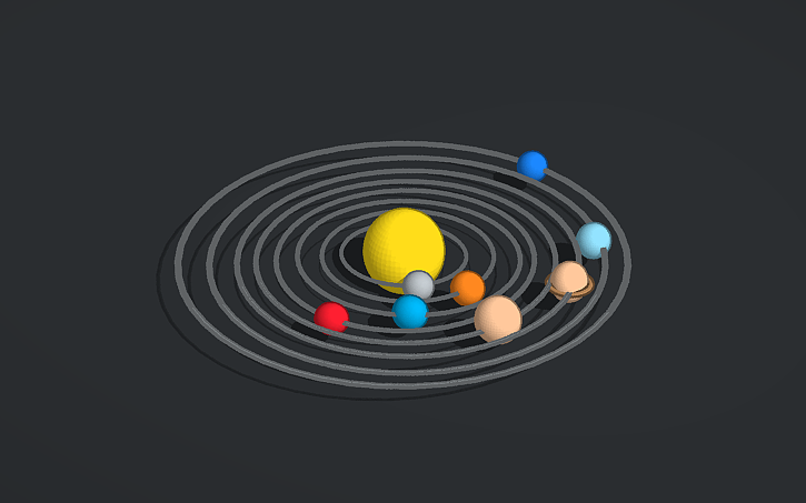 3D design Solar System - Tinkercad