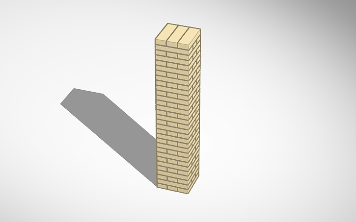 3D design Jenga - Tinkercad
