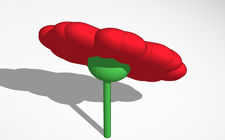 3D design flower - Tinkercad