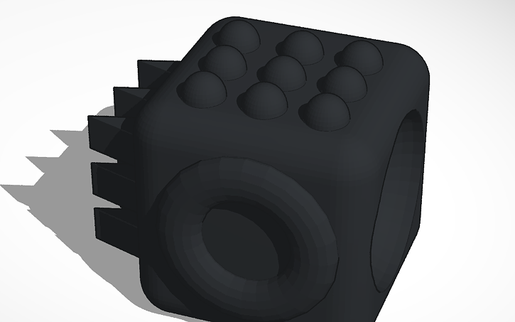 3D design Fidget cube - Tinkercad