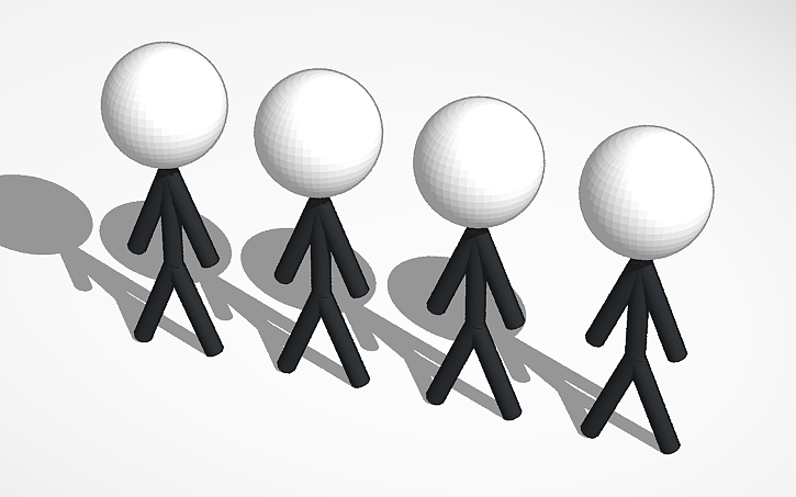 3D design Stick people - Tinkercad