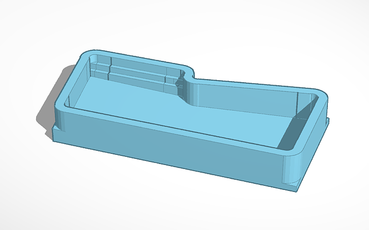 3D design Swimming pool, 1:100, 4 x 8 m - Tinkercad