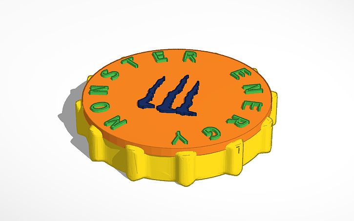 3D design Lid monster cans.1 - Tinkercad