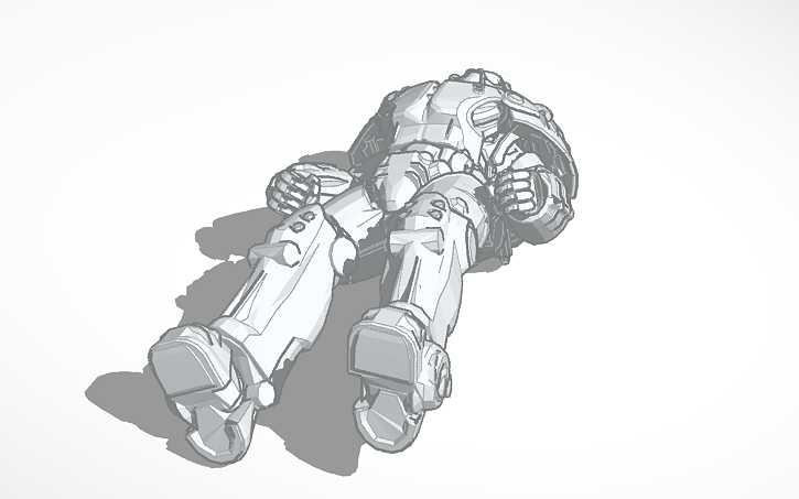 3D design power armor - Tinkercad