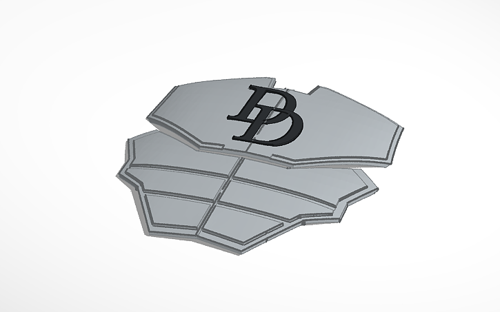 3D design chest plate - Tinkercad