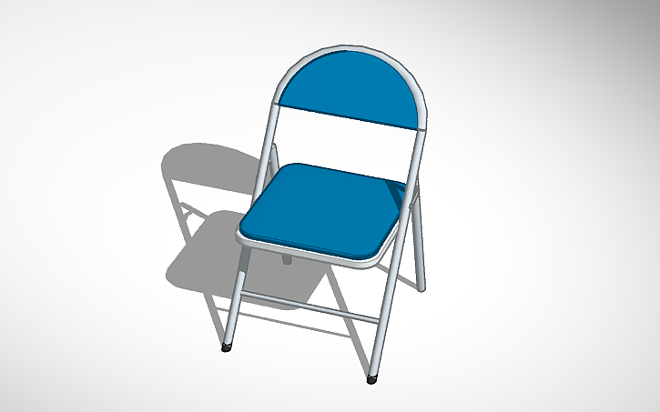 3D design Blue Chair - Tinkercad