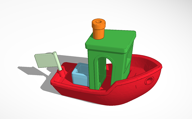 3D design collapsible toy ship - Tinkercad