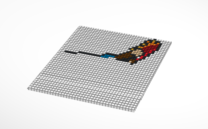 3D design Connor Smith Pixel art banjo-kazooie - Tinkercad