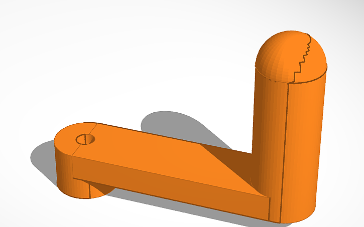 3D design DC Generator Crank v4 - Tinkercad