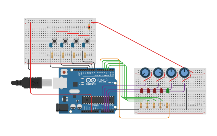 Circuit design Three phase watt-meter calculation circuit - Tinkercad