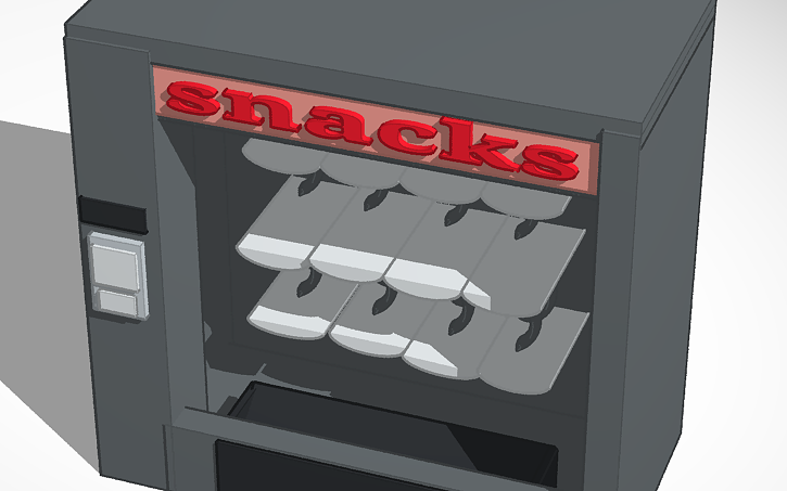 3D design vending machine - Tinkercad
