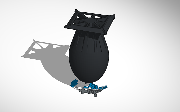 3D design N.korea nuke - Tinkercad