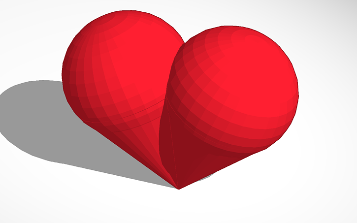 3D design Heart - Tinkercad